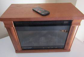 HEAT SURGE 30000834 Electric Fireplace Moveable Space Heater