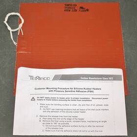 TEMPCO SHS80312 Strip Heater Ac Lead Adhesive Backing